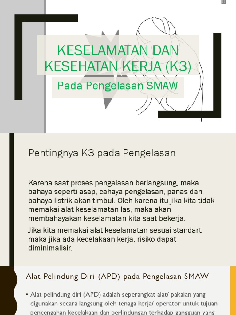 K3 dan APD pada Pengelasan SMAW | PDF