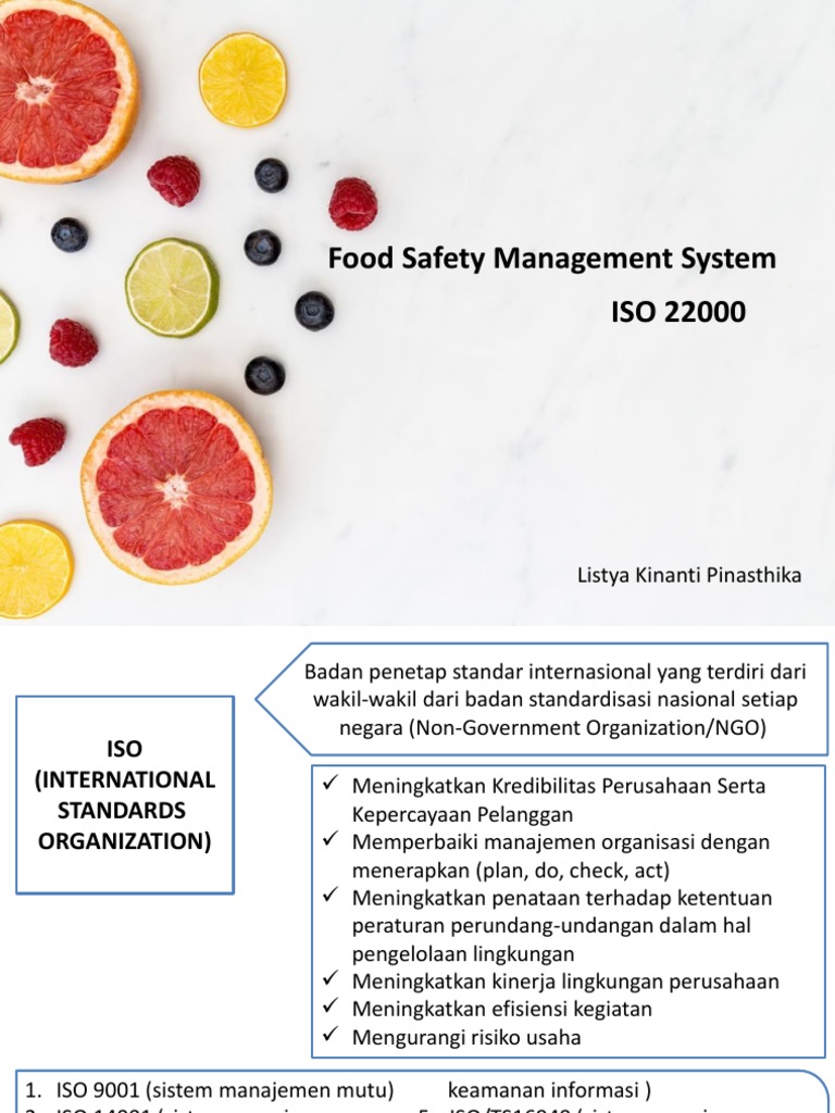 ISO Keamanan Pangan | PDF