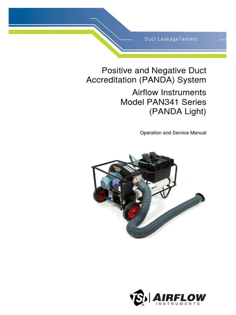 Tsi Panda 341 User Manual | PDF | Duct (Flow) | Damages
