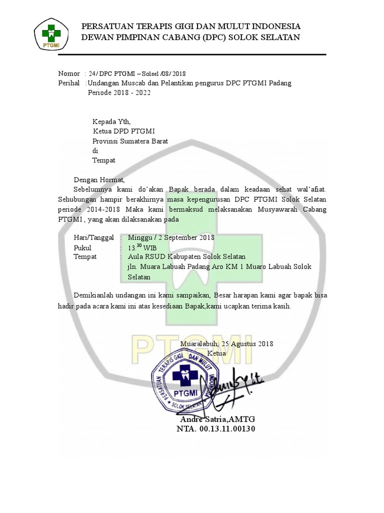 Undangan Muscab | PDF