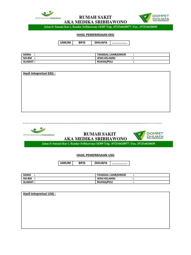 Hasil Pemeriksaan Ekg | PDF