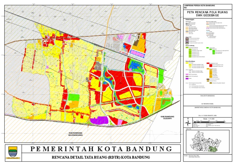 Layout Pola Ruang SWK Gedebage PDF | PDF