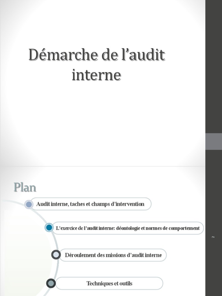 Démarche de l'Audit Interne.pptx | Audit interne | Audit