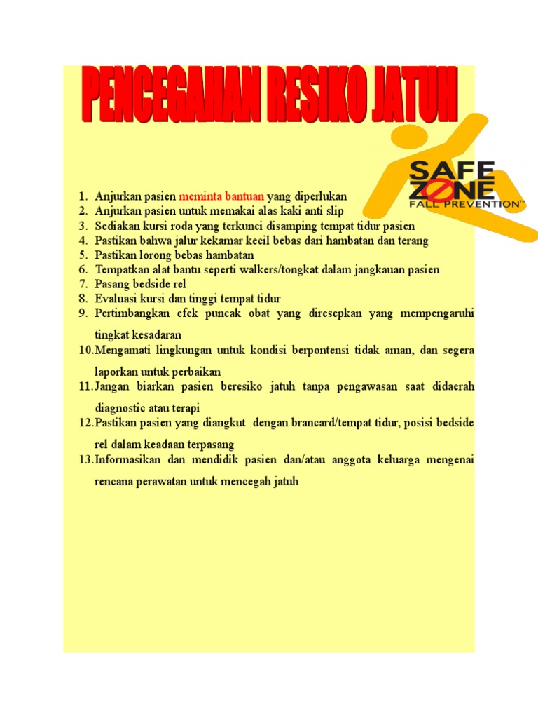 Banner Resiko Jatuh | PDF