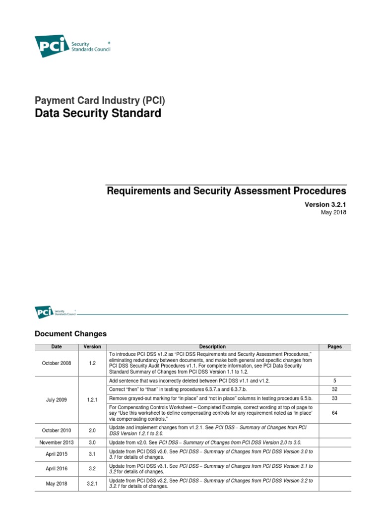 PCI_DSS_v3-2-1 | Payment Card Industry Data Security Standard | Information Security