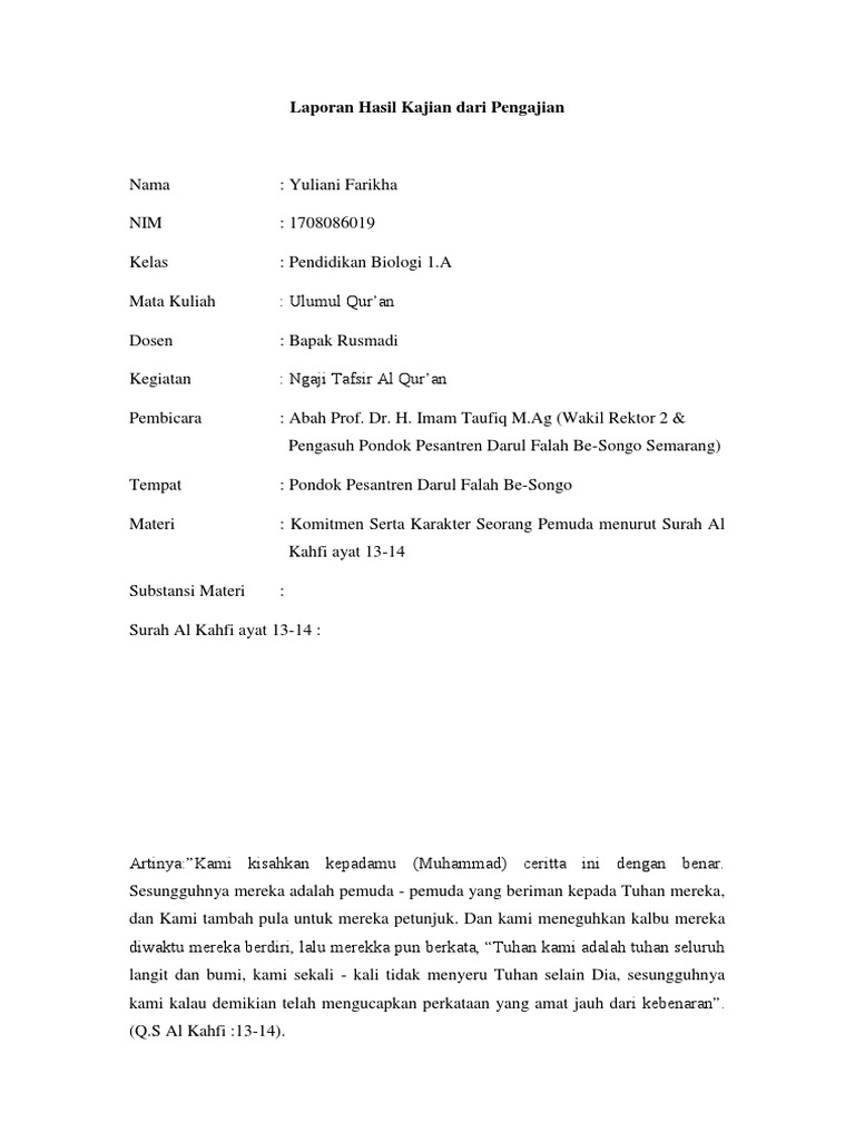 Resume Materi Pengajian | PDF