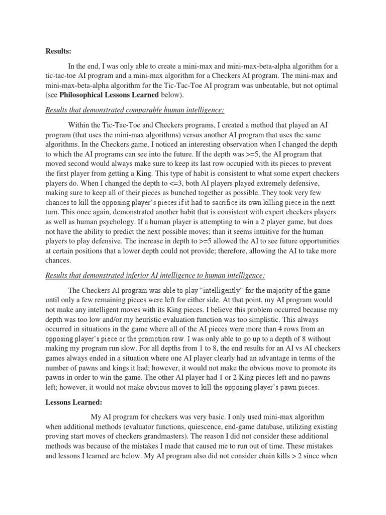 AI Project Report | Artificial Intelligence | Technology