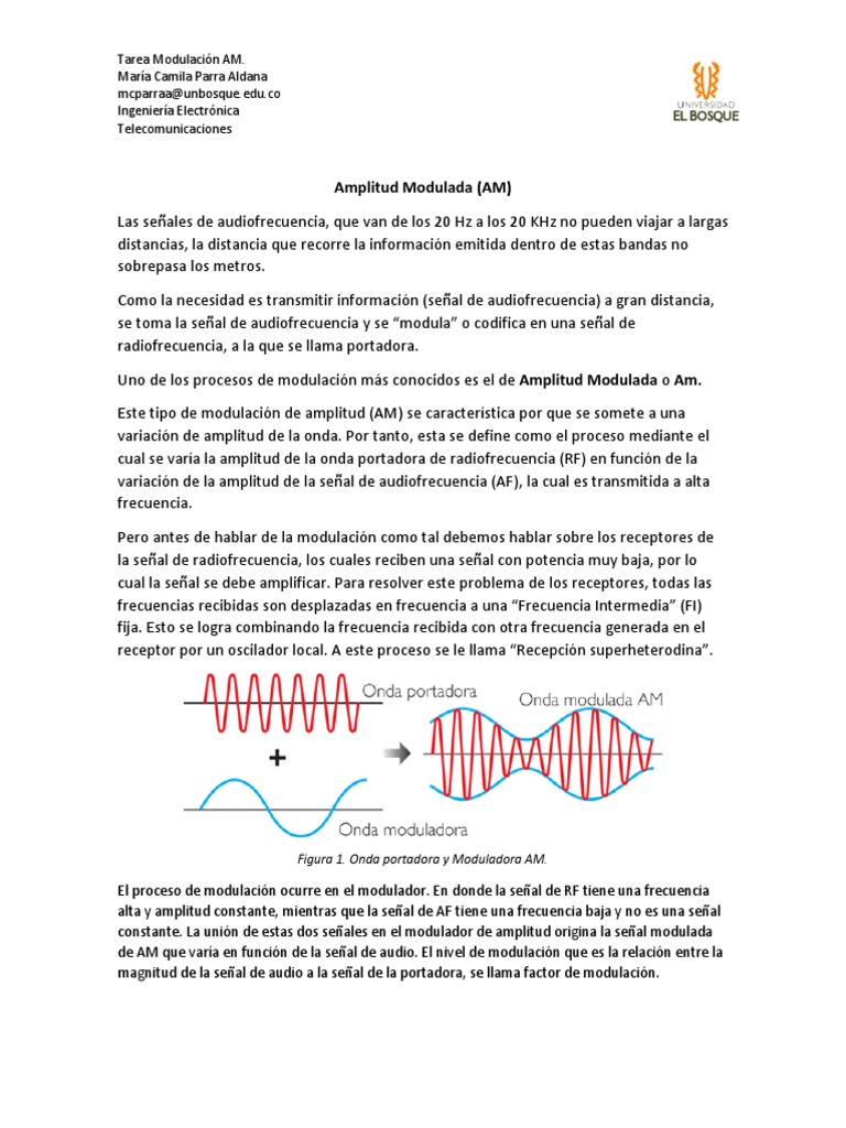 Amplitud Modulada | PDF | Modulación | Frecuencia