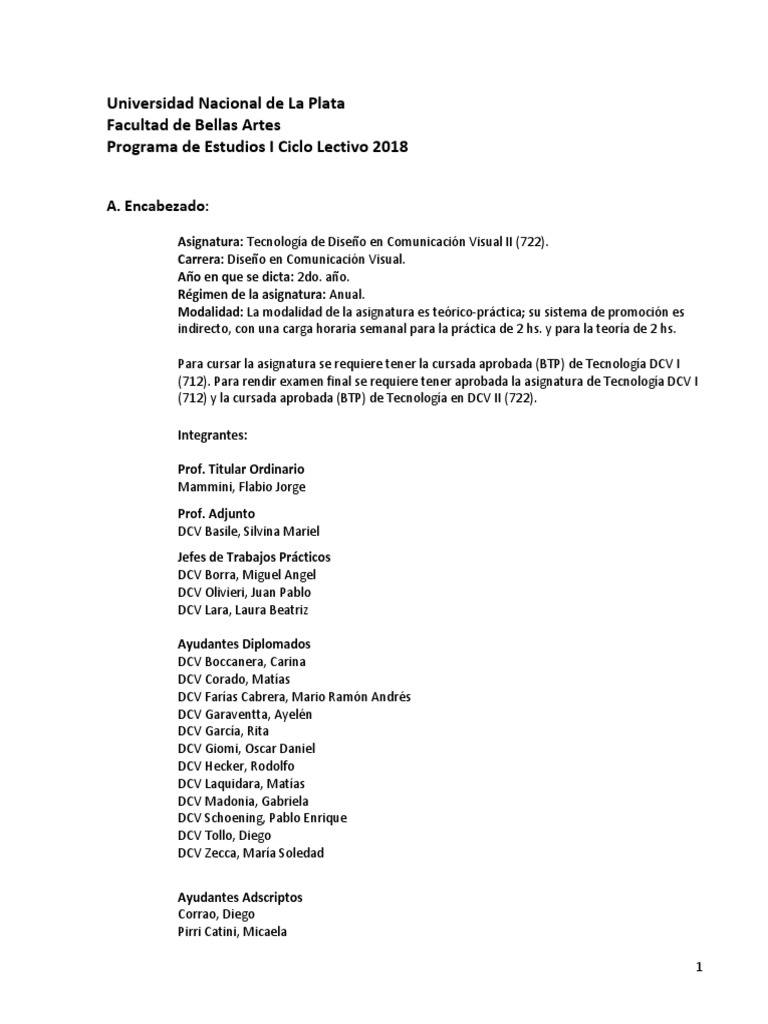 Programa Tecno2 2018 Final PDF | PDF | Prueba (evaluación) | Color