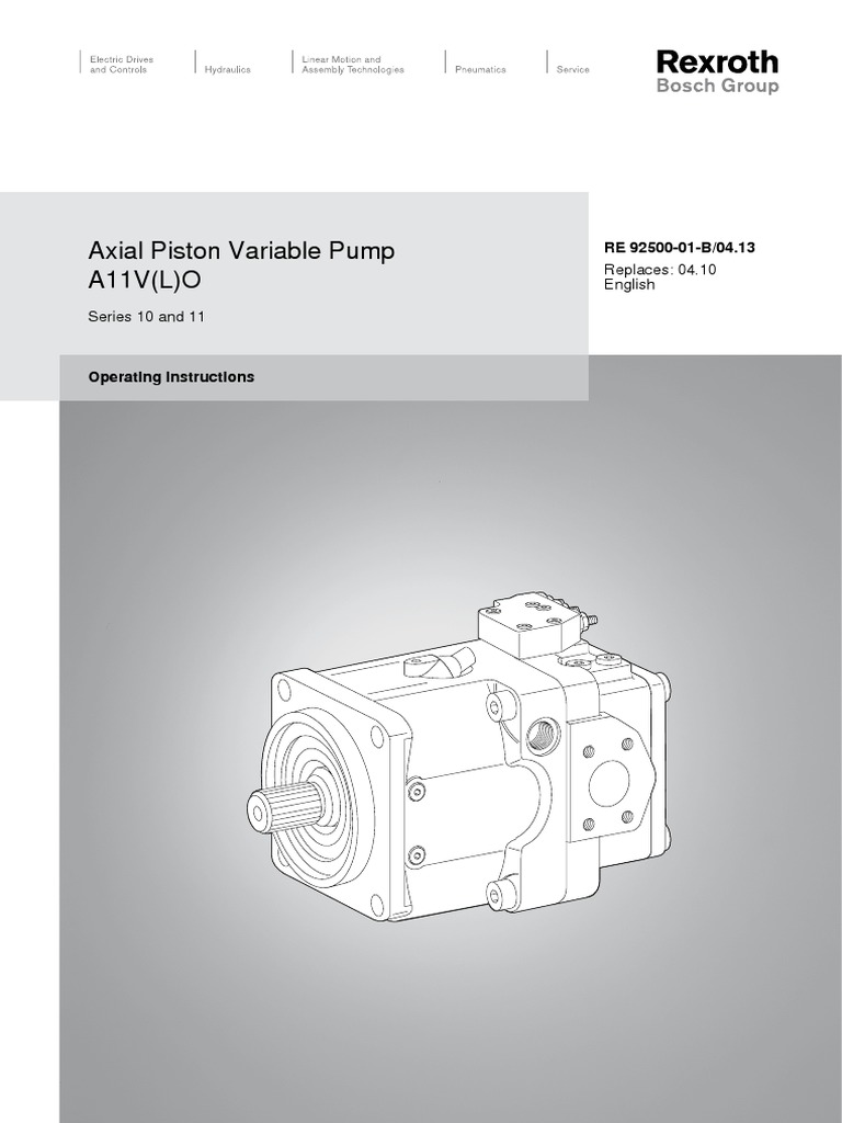 Rexroth A11 V | PDF | Pump | Safety