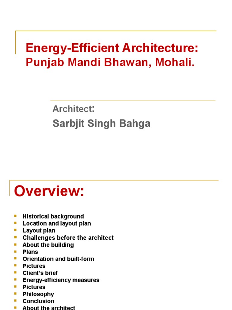 Energy Efficient Architecture | PDF | Efficient Energy Use ...