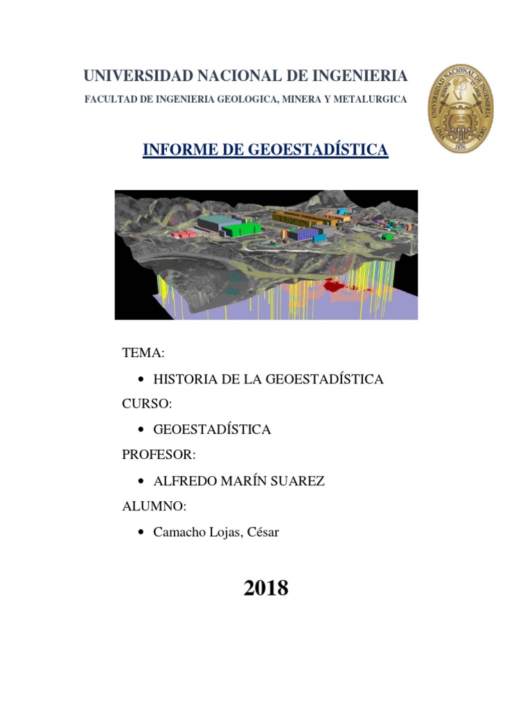 Historia de La Geoestadística | PDF | Aleatoriedad | Minería