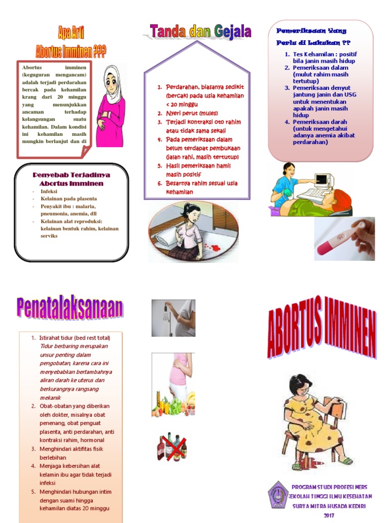 Leaflet Abortus Imminen | PDF