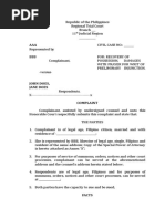 Sample Reply To Answer With Counterclaims | PDF | Lawsuit | Government