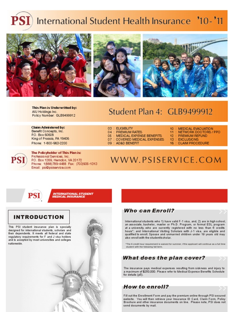 PSI Brochure | PDF | Deductible | Insurance