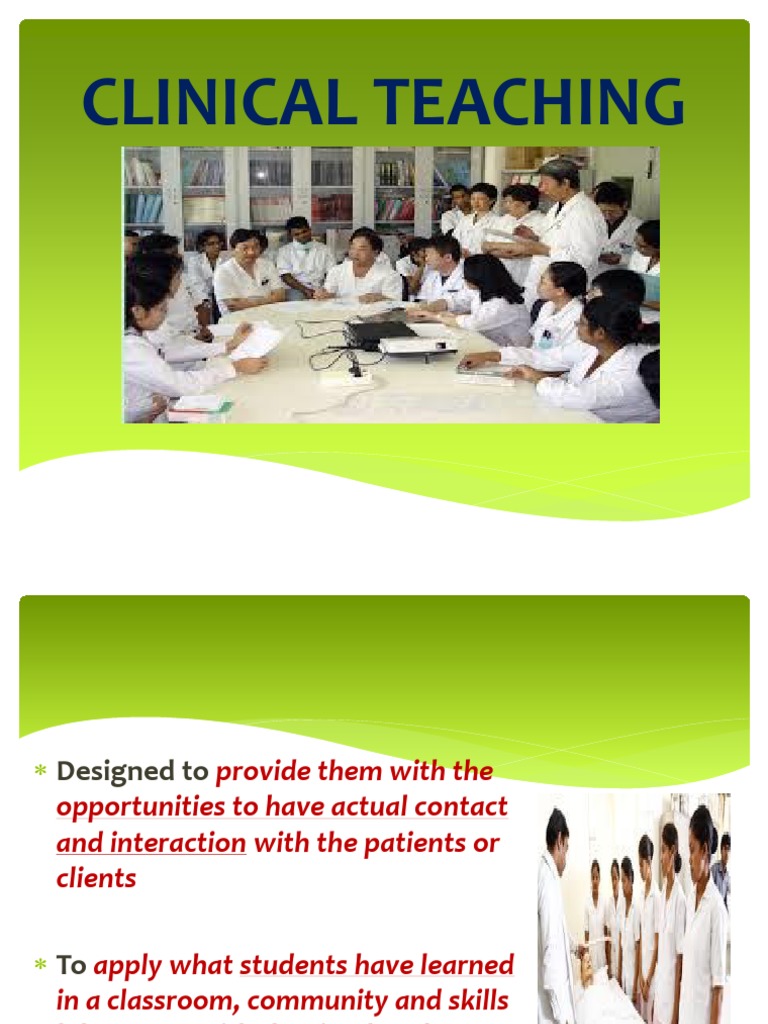 Clinical Teaching | PDF | Nursing | Learning