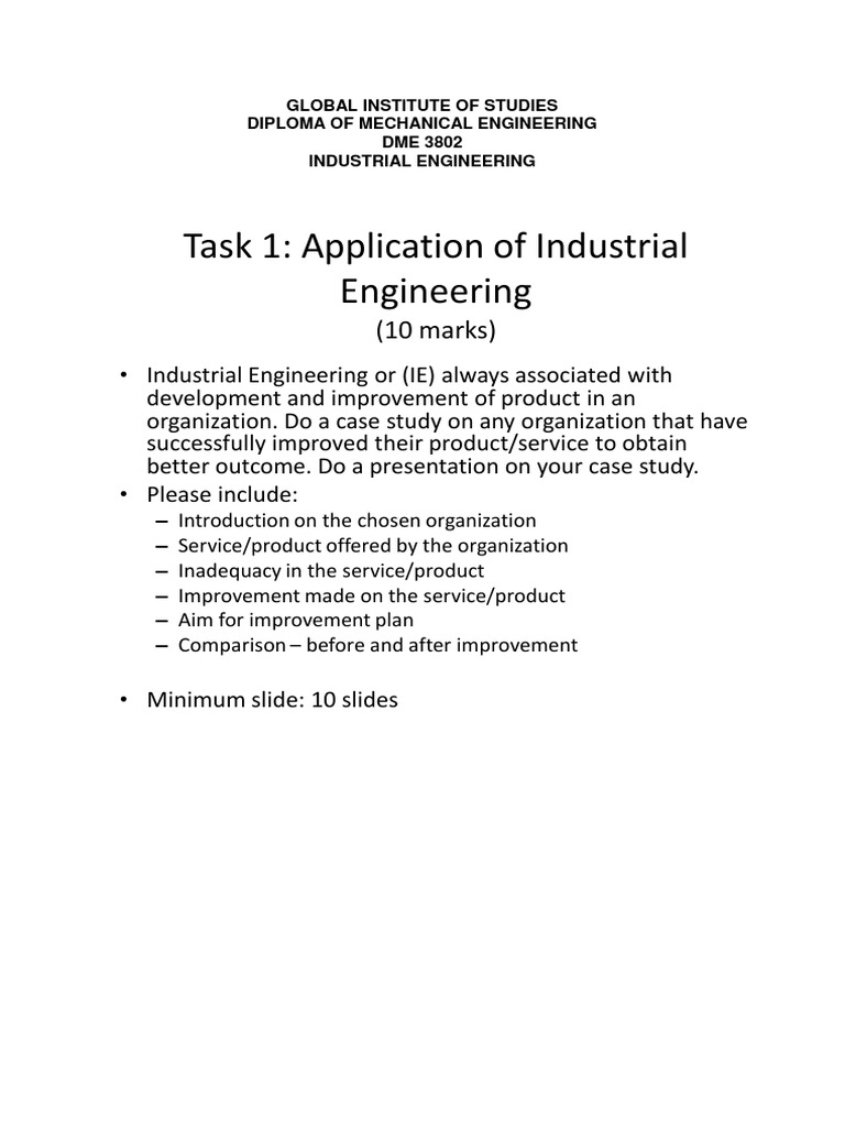 Assignment 1 IE | PDF