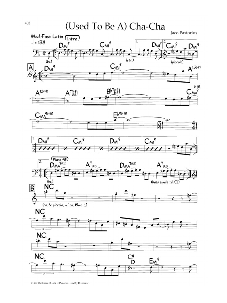 Used To Be A Cha Cha | PDF