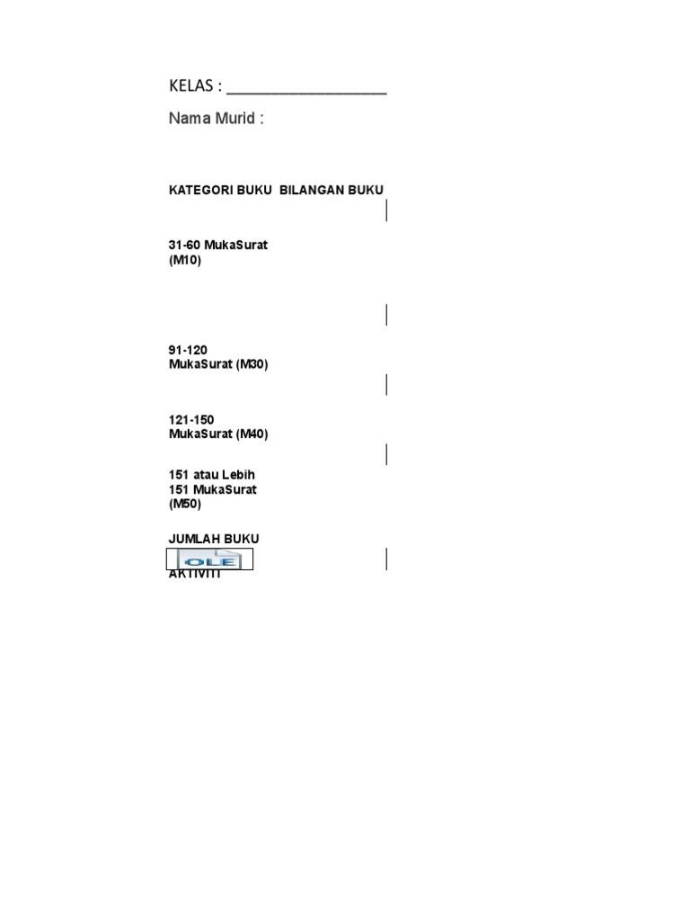 Borang Nilam Kosong Pdf