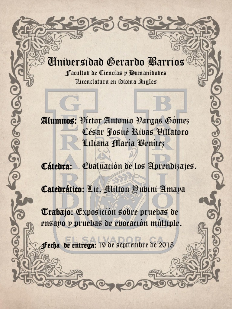 Portada UGB | PDF