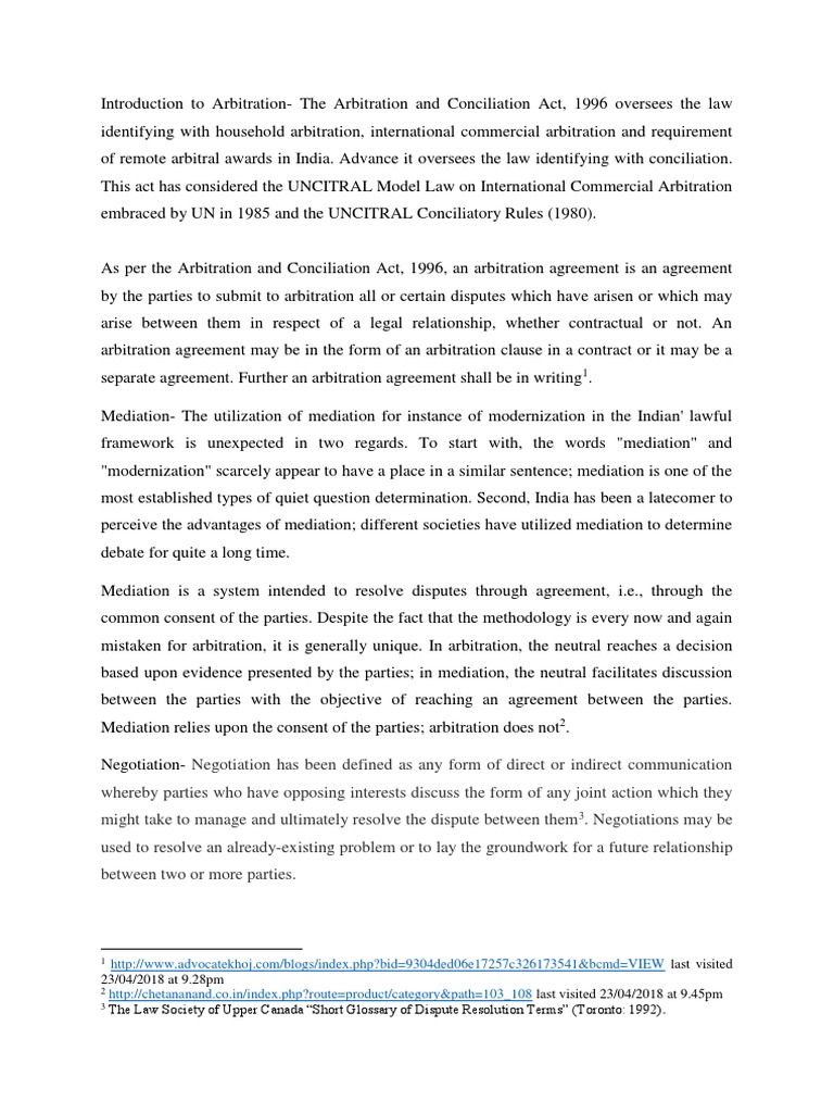 ADR Intro | PDF | Mediation | Alternative Dispute Resolution