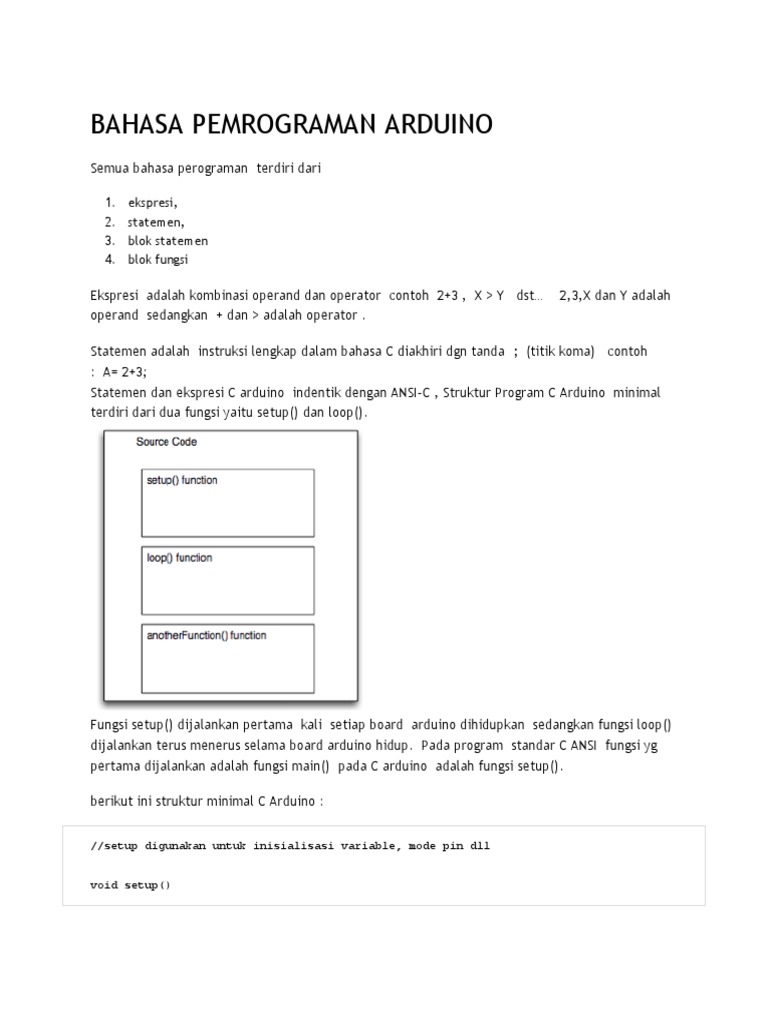 Bahasa Pemrograman Arduino | PDF