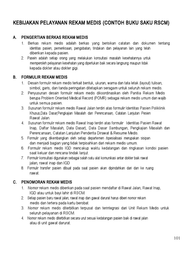 Contoh RM - RSCM | PDF