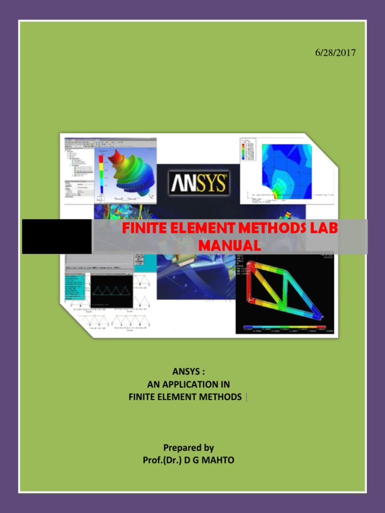 Finite Element Methods LAB Manual | PDF | Stress (Mechanics) | Finite ...