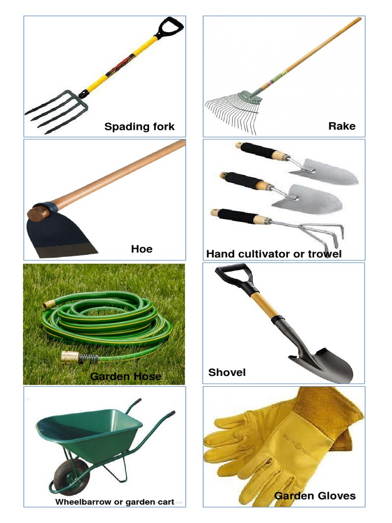 Spading Fork Rake: Wheelbarrow or Garden Cart | PDF