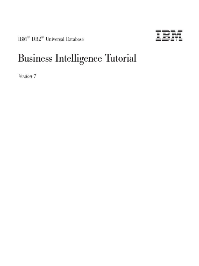 IBM - Business Intelligence Tutorial | PDF | Data Warehouse | Ibm Db2
