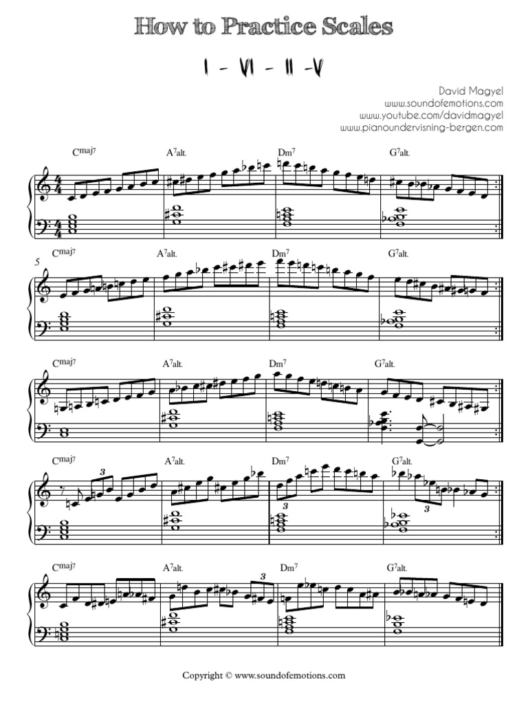 How To Practice Scales Bonus Full Score PDF | PDF