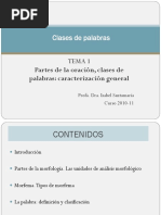 Analizar La Formación de Dos Palabras Del Texto | PDF | Palabra | Género gramatical