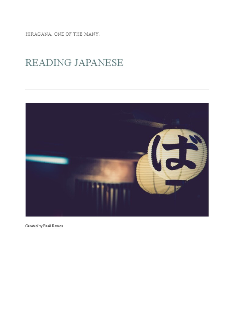 An Introduction to Hiragana: Concise Explanations and Practice ...