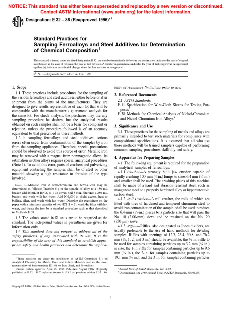 Astm E32 | PDF | Steel | Materials