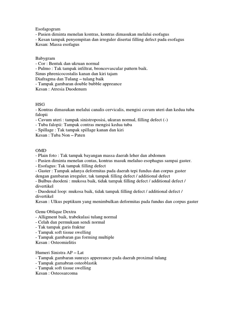 Expertise Radiologi RSUD Ciawi | PDF