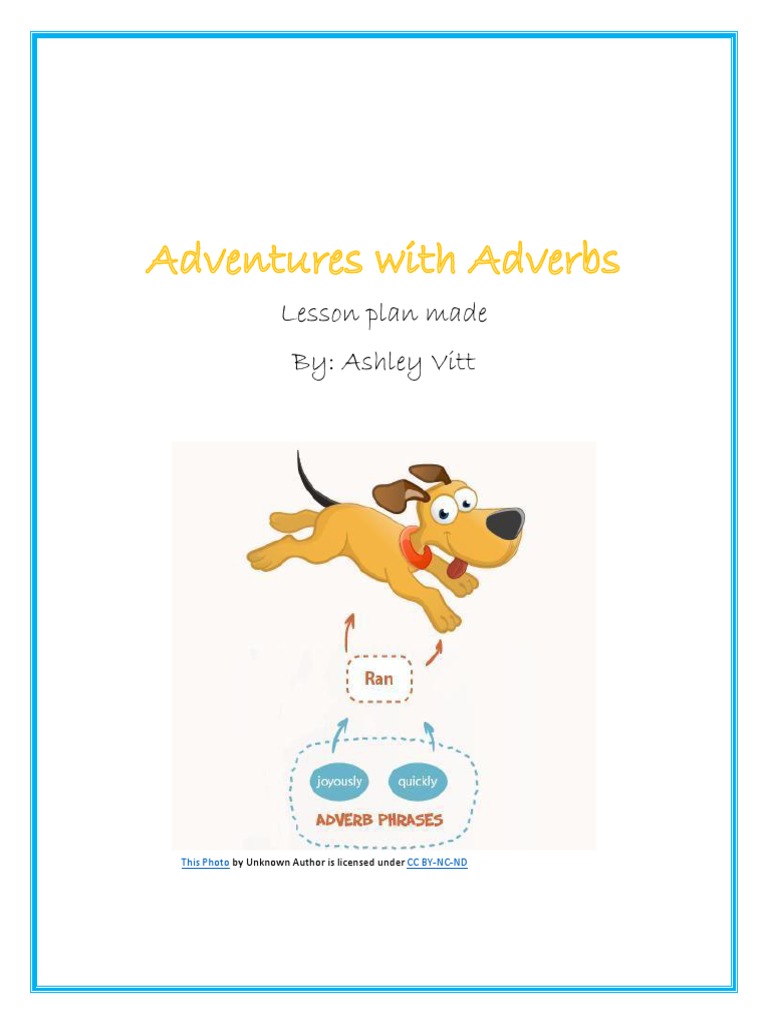 Lesson Plan Pdf Lesson Plan Adverb