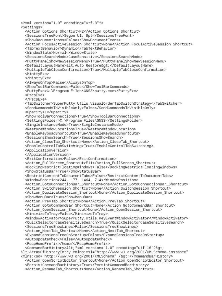 SuperPuTTY Settings | PDF