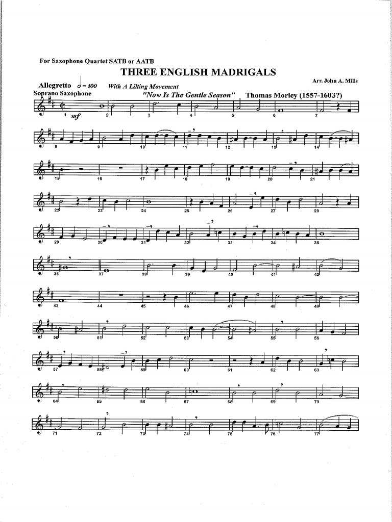 English Madrigals | PDF