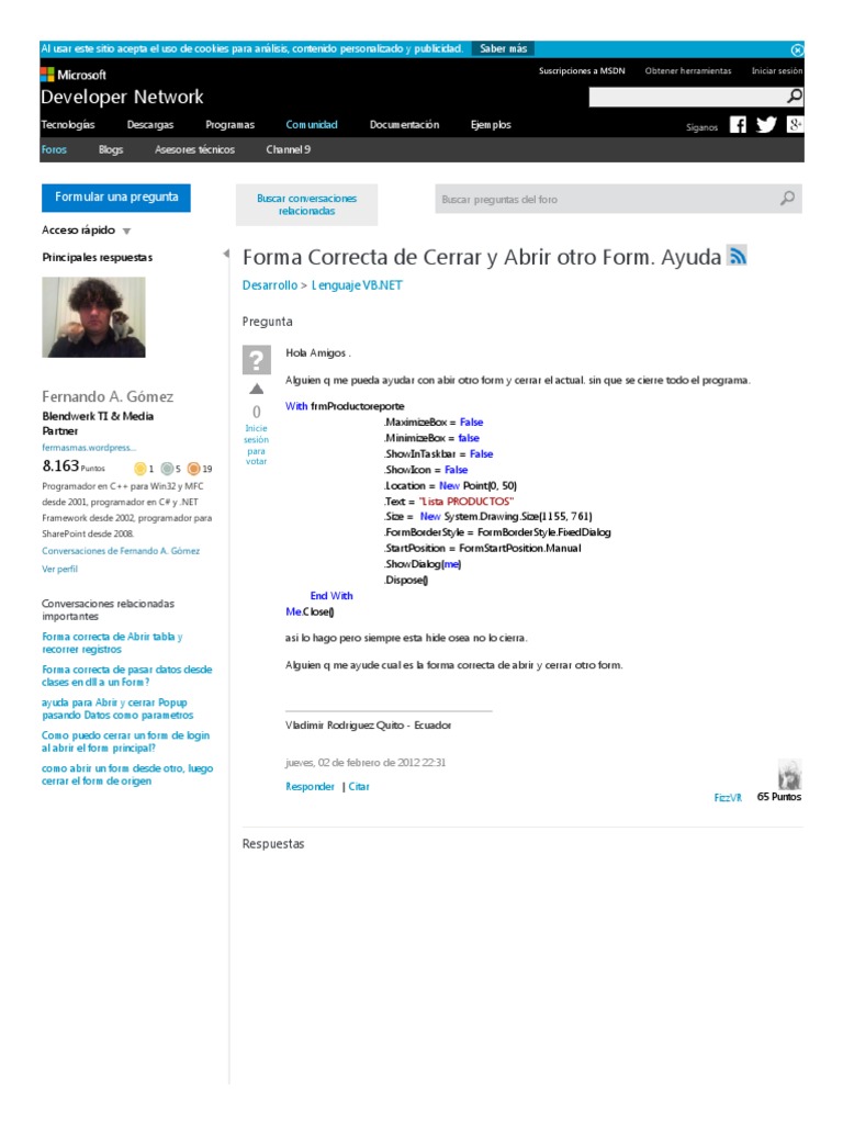 Abrir y Cerrar Form | PDF | Básico | Tecnología digital