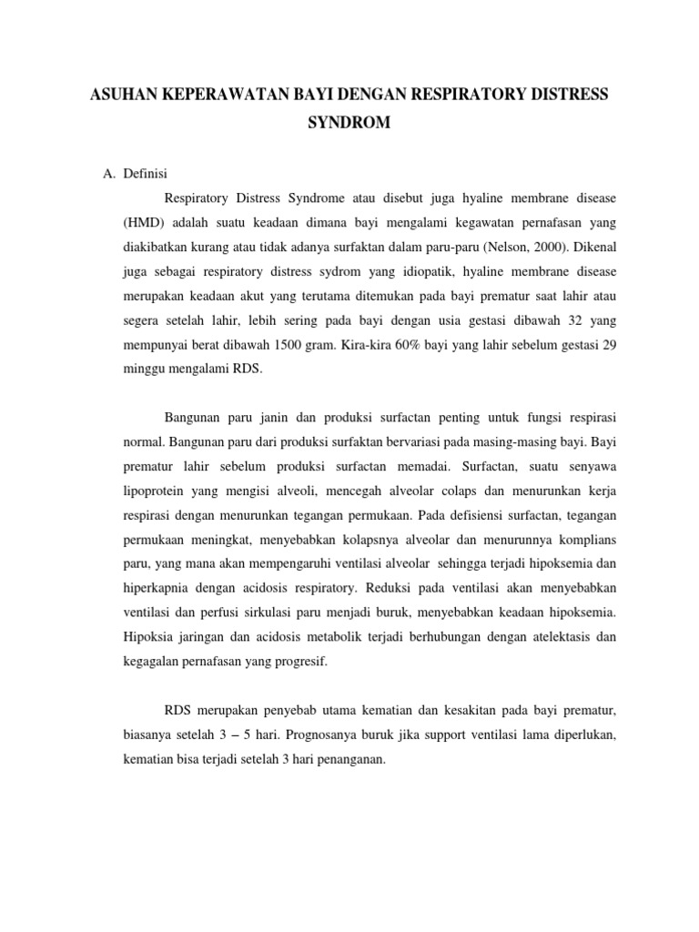 Askep Rds Edit | PDF