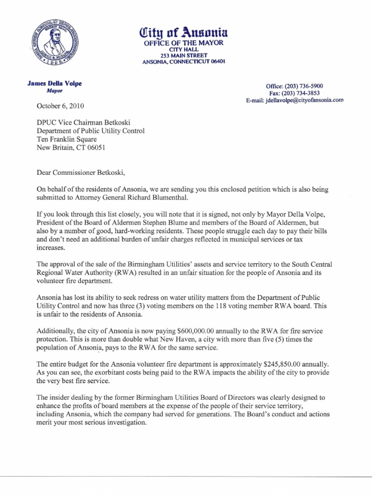 Betkoski Letter | PDF