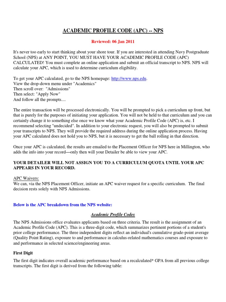 APC Calculation | PDF | Engineering | Undergraduate Education