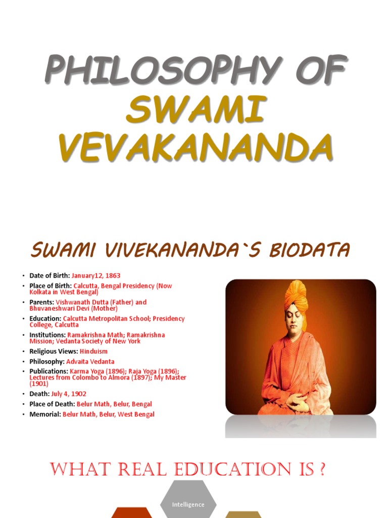 Philosophy of Swami Vevakananda | PDF | Swami Vivekananda | Spirituality