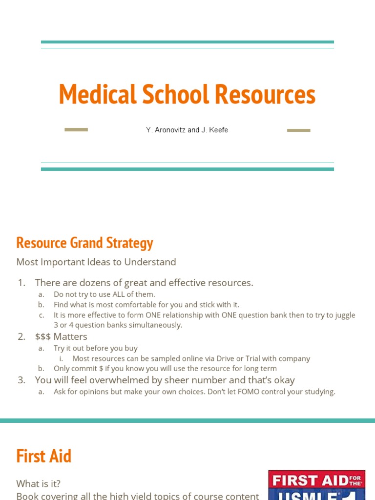 Medical School Resources | PDF | United States Medical Licensing ...