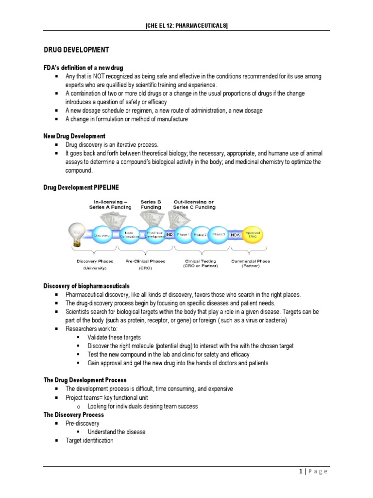 Drug Development: FDA's Definition of A New Drug | PDF | Phases Of ...