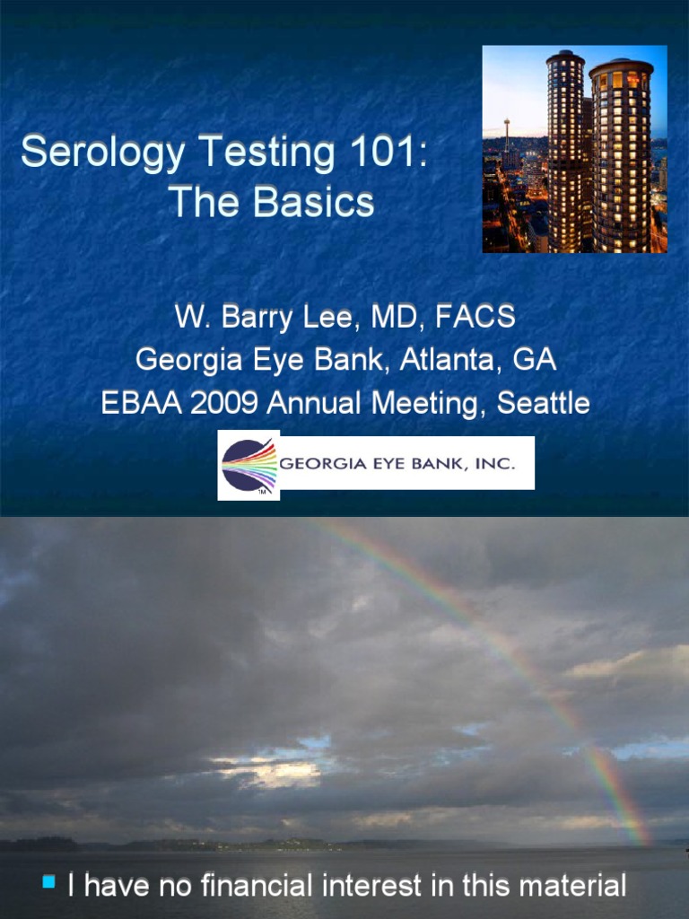 Serology Testing 101: The Basics | PDF | Blood Donation | Hiv