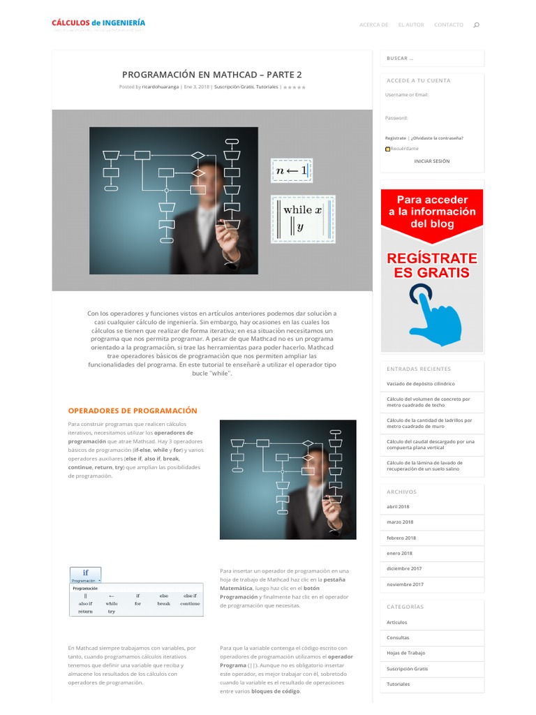 Programación en Mathcad - Parte 2 - CÁLCULOS de INGENIERÍA | PDF | Comillas | Iteración