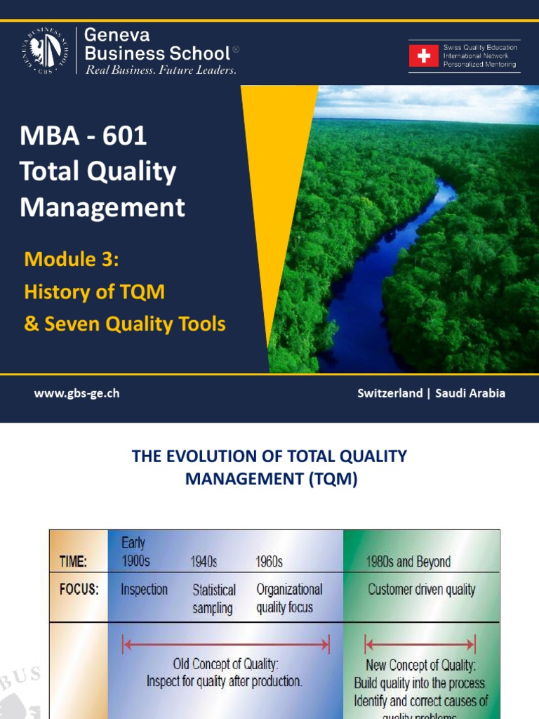 History of Total Quality Management | PDF | Production And ...