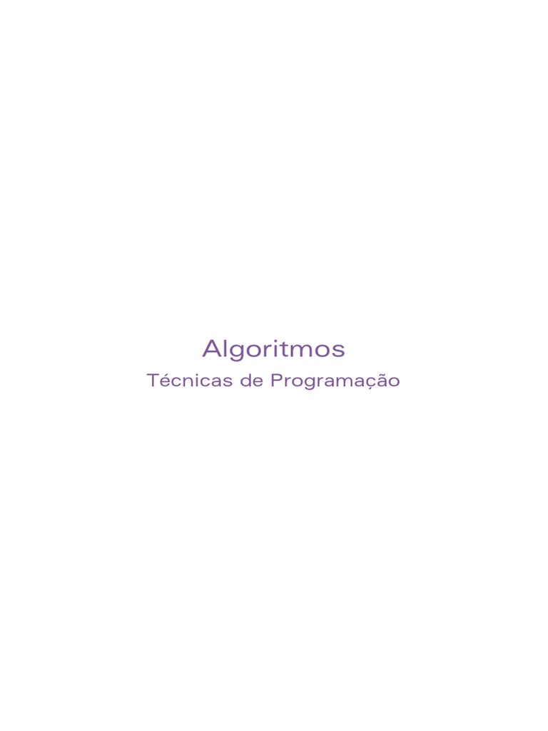 Algoritmos - Livro completo.pdf | Algoritmos | Compilador