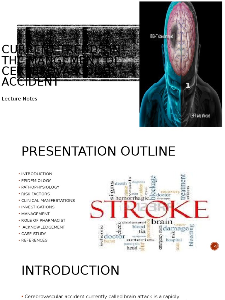 Current Trends in The Mangement of Cerebrovascular Accident: Lecture ...